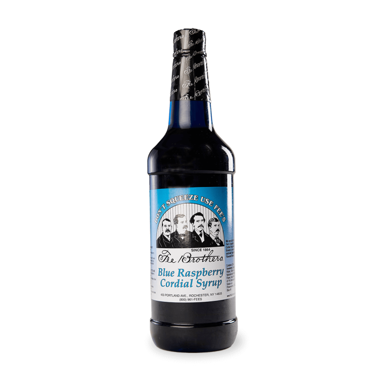 Raspberry Syrup (Blue) | Fee Brothers